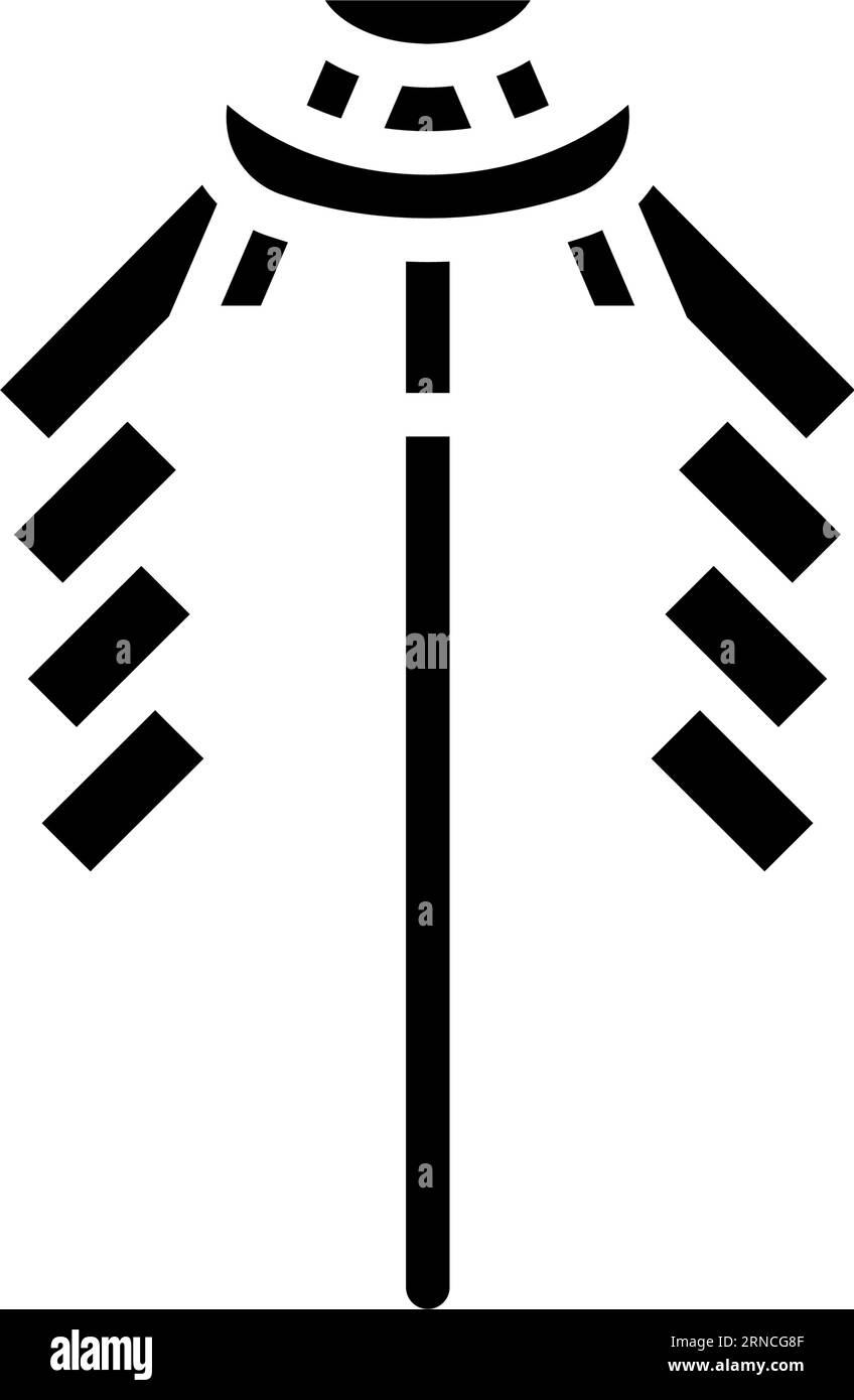 gohei wand shintoism glyph icon vector illustration Stock Vector Image ...