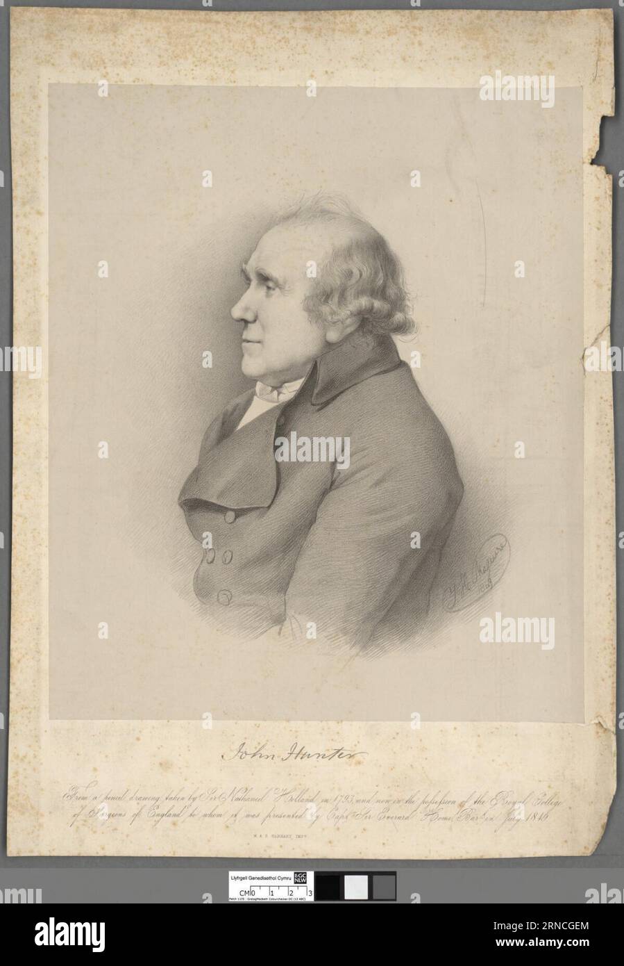 John Hunter 1849 by Thomas Herbert Maguire Stock Photo - Alamy