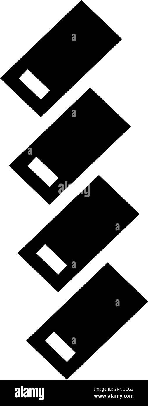 shide paper streamers shintoism glyph icon vector illustration Stock ...