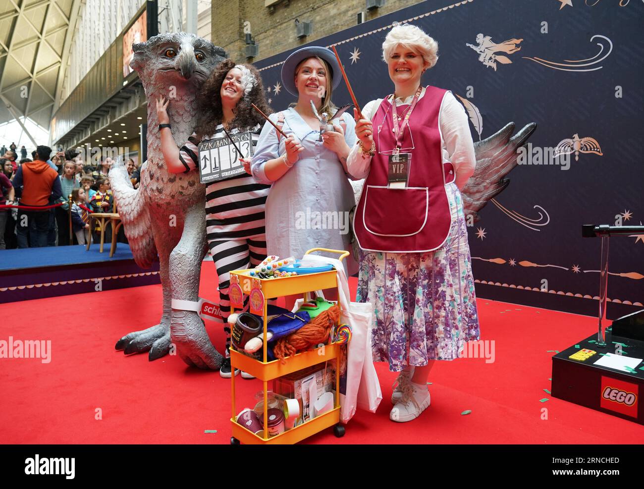 Harry Potter fans during the annual Back to Hogwarts Day at Kings Cross ...