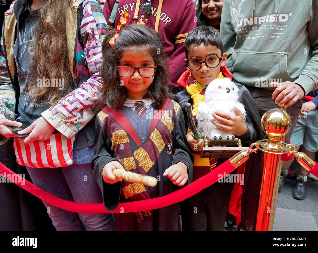 Harry Potter fans during the annual Back to Hogwarts Day at Kings Cross ...