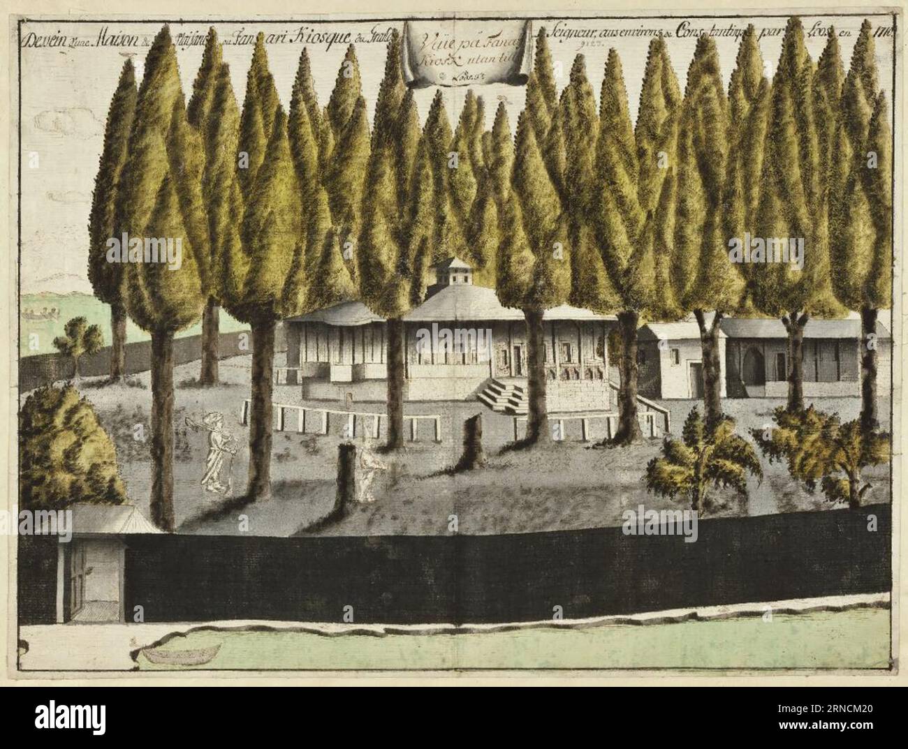 Lusthus, Fanari nära Istanbul. "Kiosken i Fenerbahge" 1710 by Cornelius ...