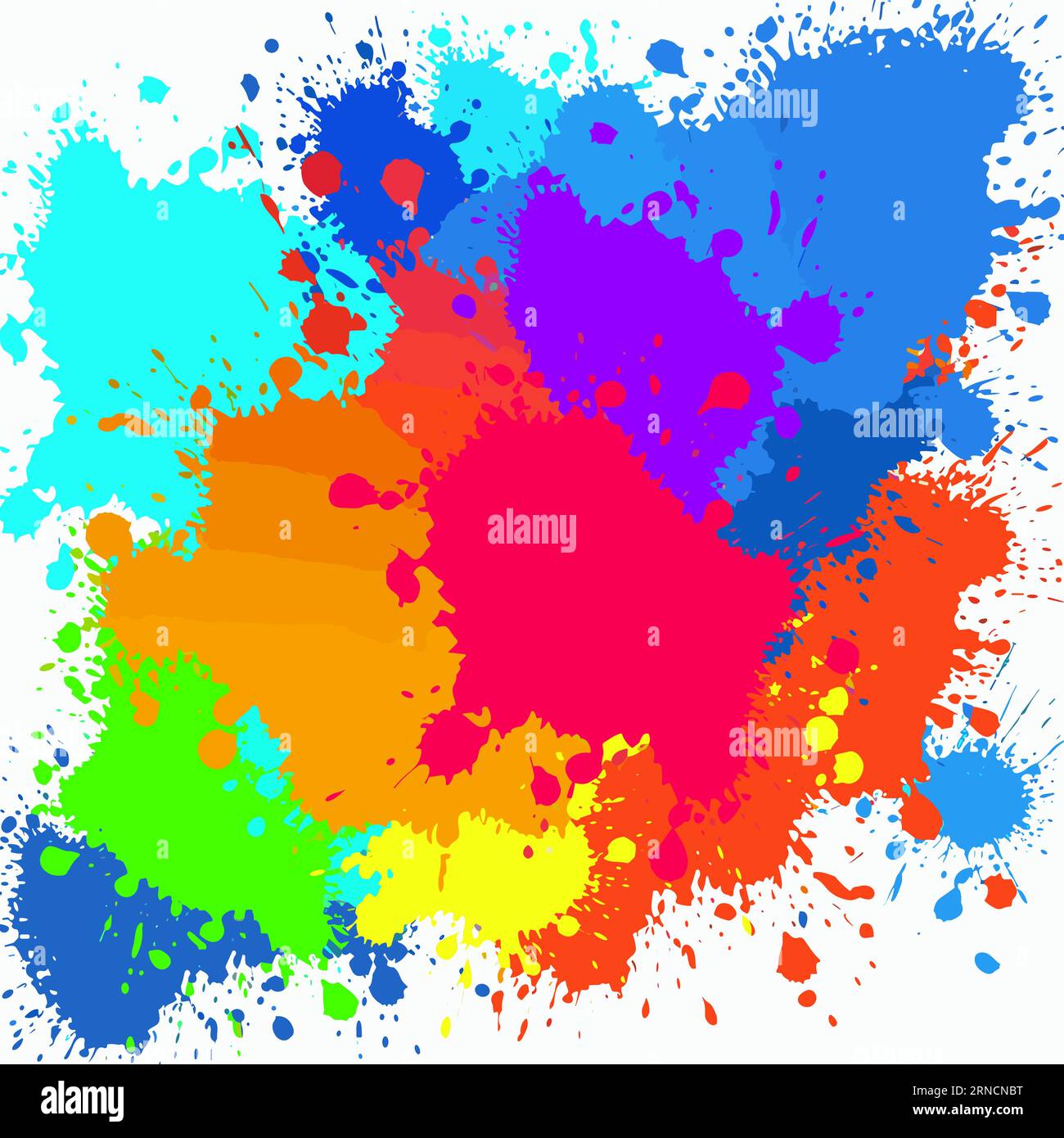 Colorful Paint Splatters Or Paint Splatters, In The Style Of Bold ...