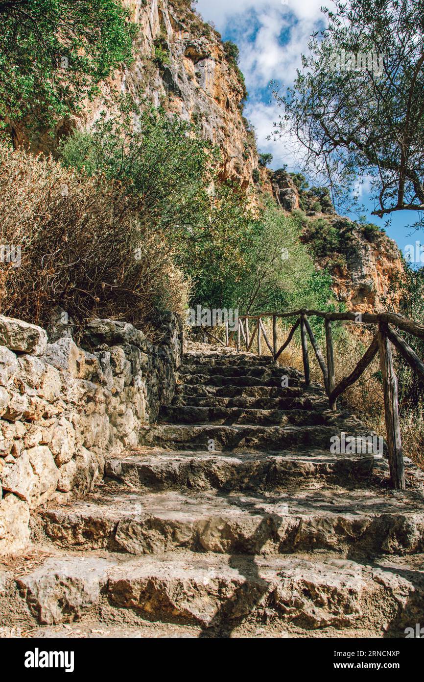 path of stairs on a mountain Stock Photo - Alamy