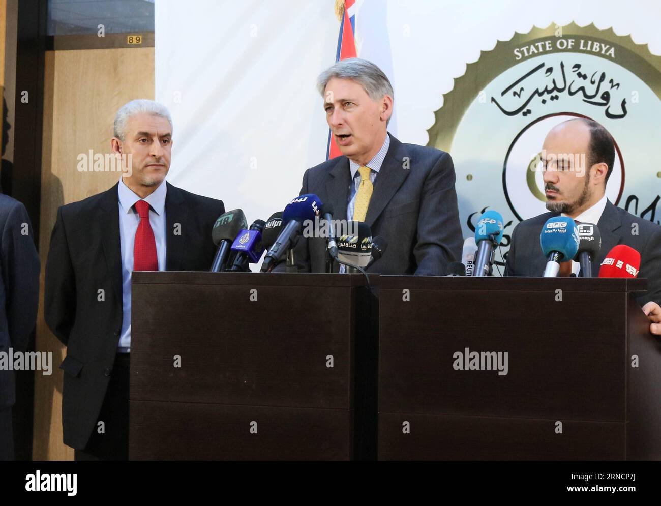 Libya tripli britain press hi-res stock photography and images - Alamy