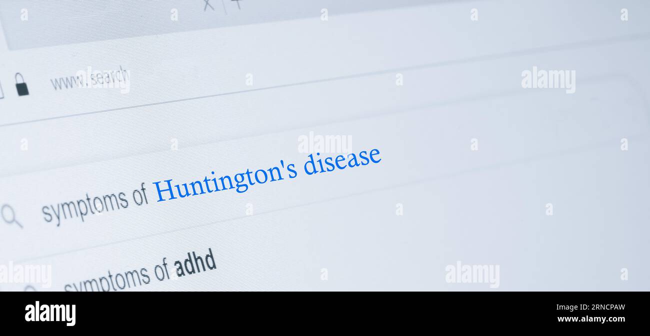 Huntington's disease search for symptoms of illness on the Internet on ...