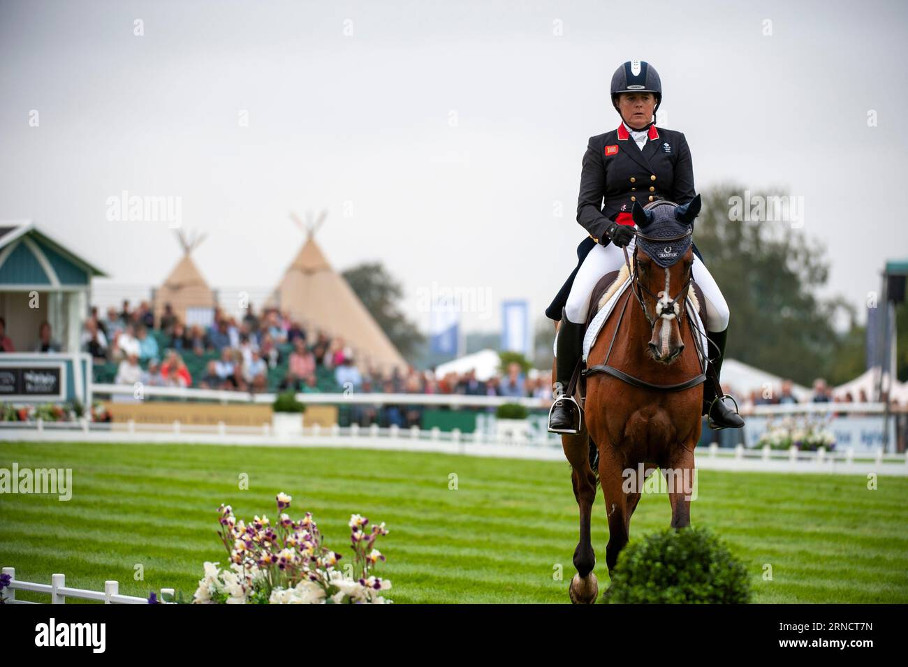 Stamford, UK. 1st Sep, 2023. Pippa Funnell riding Majas Hope ...