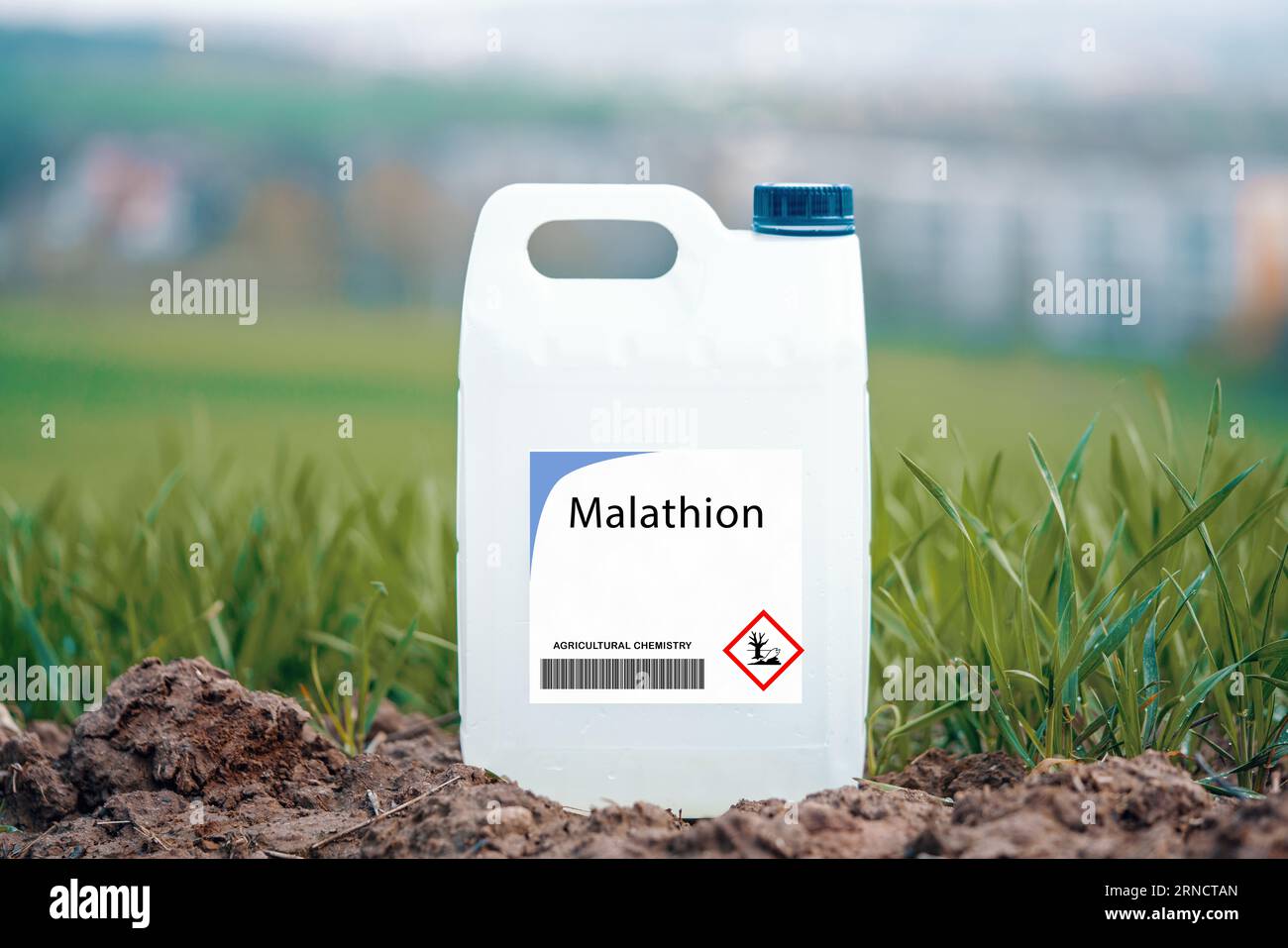 Malathion organophosphate insecticide used in agriculture and for ...