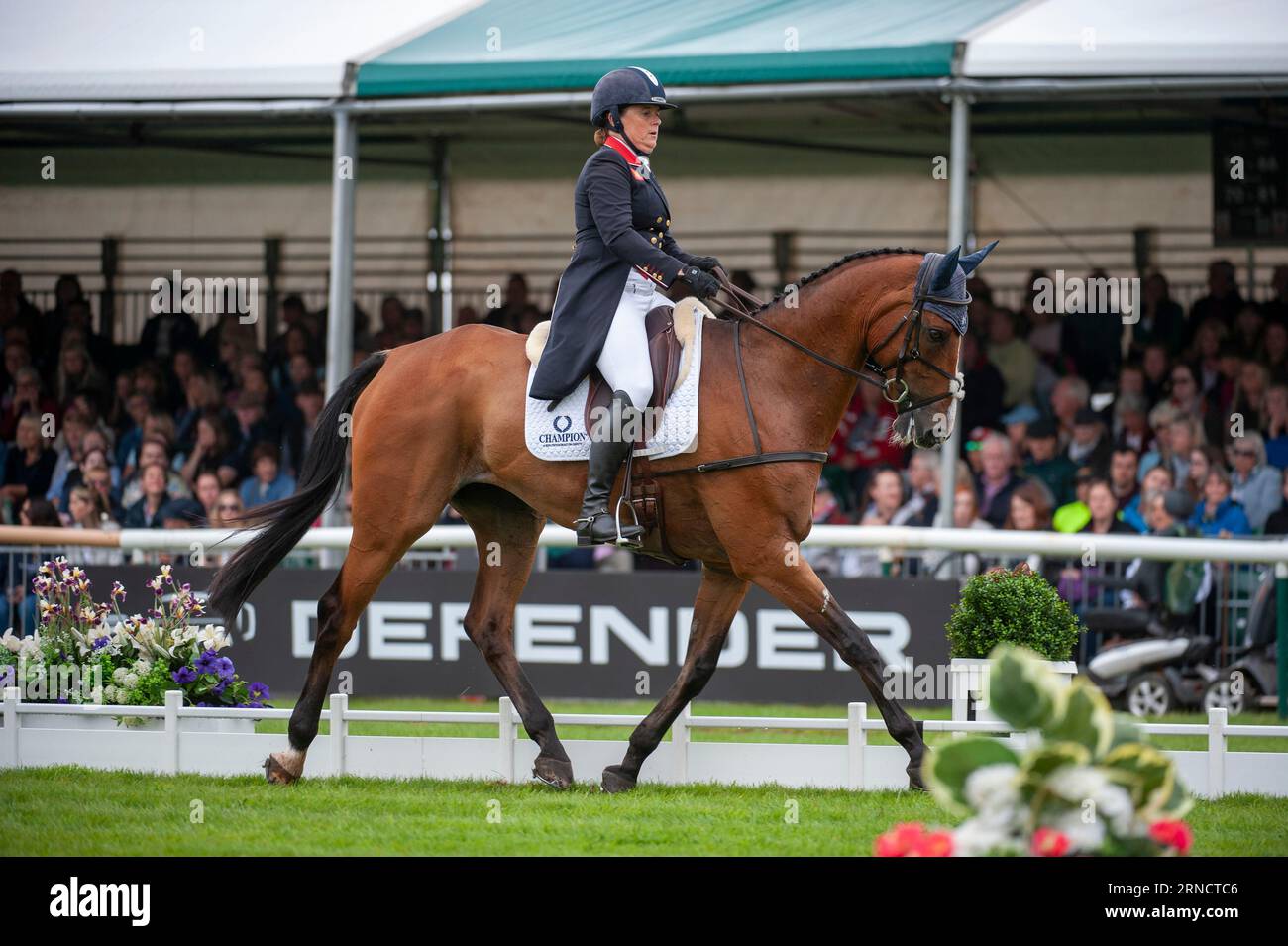 Stamford, UK. 1st Sep, 2023. Pippa Funnell riding Majas Hope ...