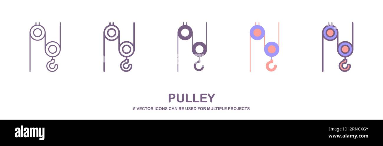 pulley icon vector illustration logo template for many purpose. hook ...