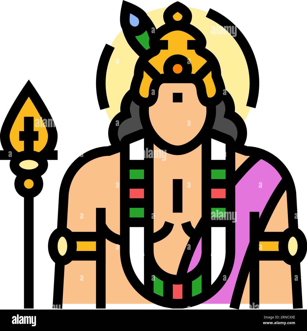 kartikeya god indian color icon vector illustration Stock Vector Image ... kartikeya god indian color icon vector illustration Stock Vector Image ...