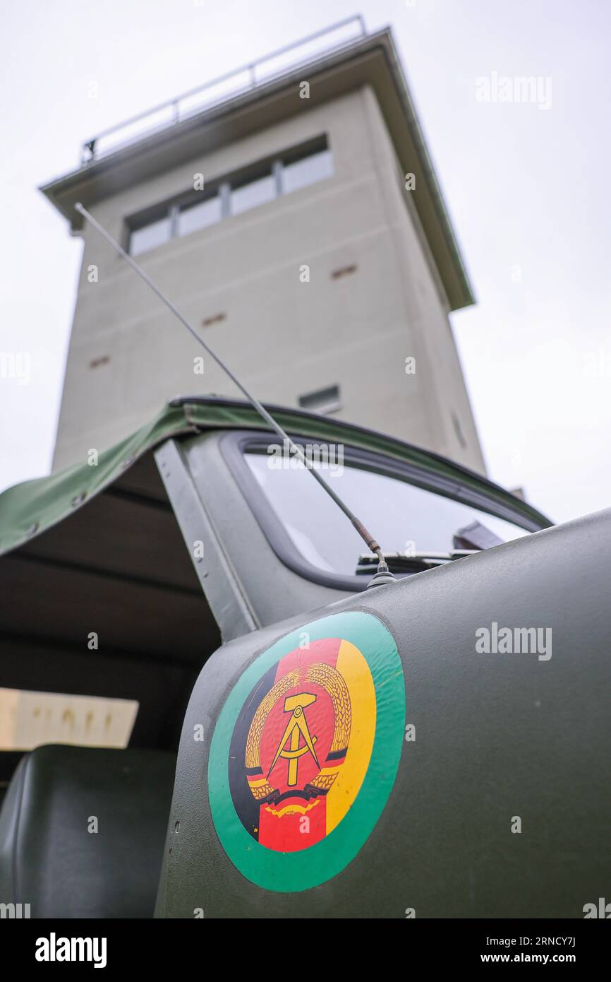 01 September 2023, Saxony, Heinersgrün: A Trabant bucket from the ...
