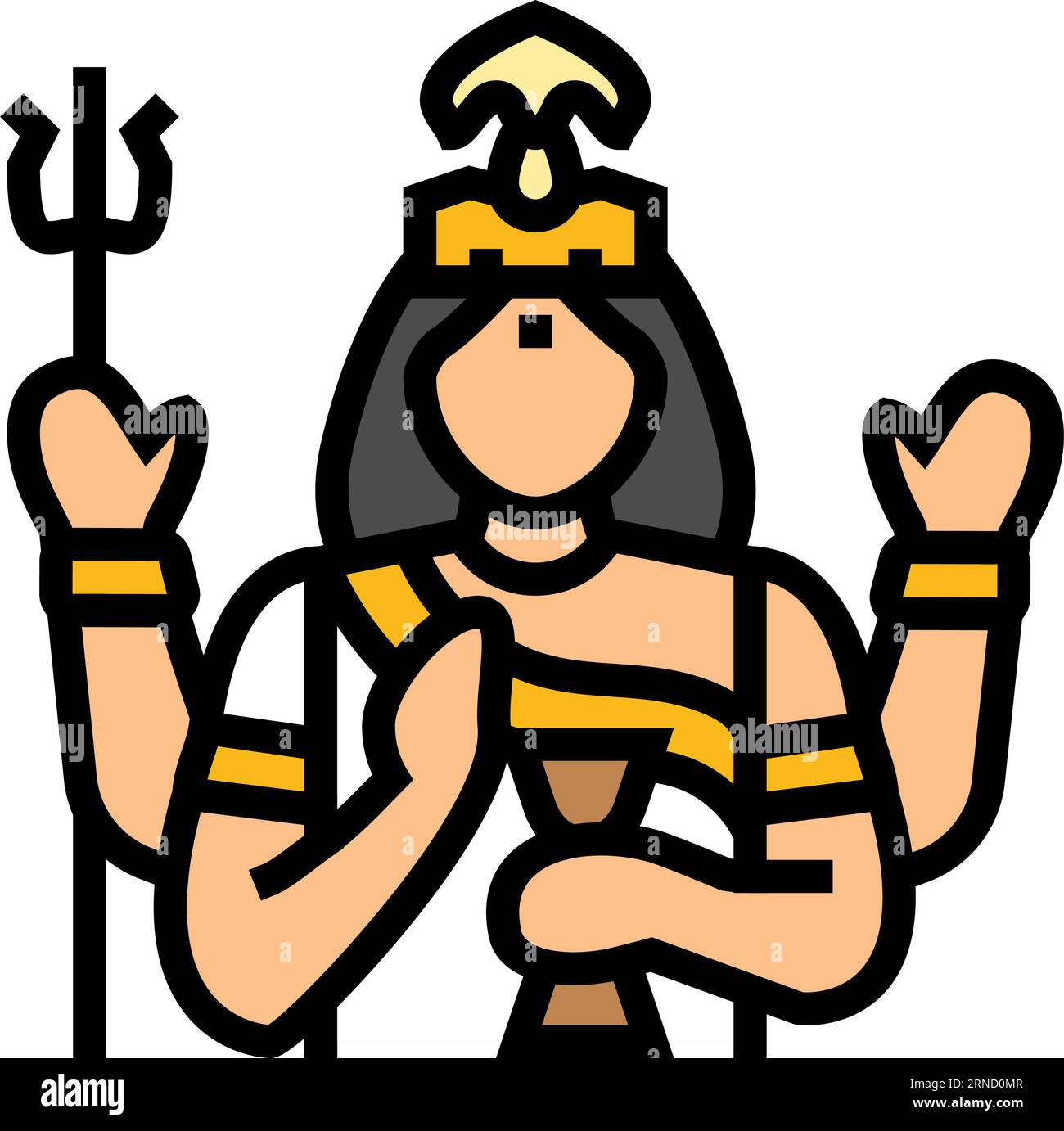 Goddess gauri Stock Vector Images - Alamy