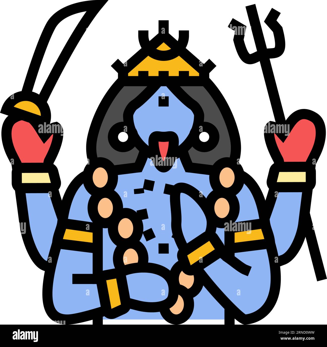 God shiva holy hinduism illustration Cut Out Stock Images & Pictures ...
