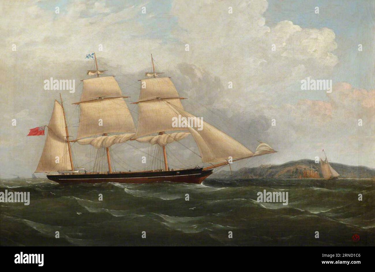 The barque Patricia by Philip John Ouless Stock Photo - Alamy