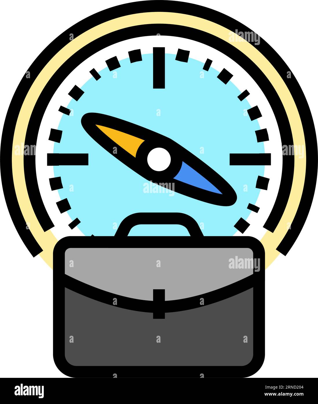 cultural fit interview job color icon vector illustration Stock Vector ...