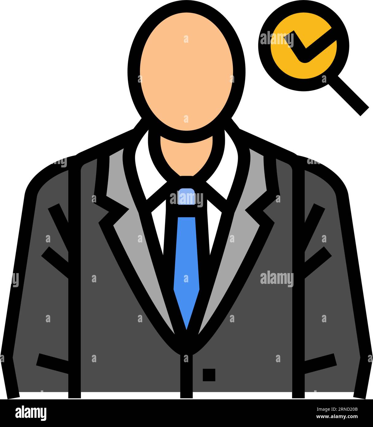 dress code etiquette interview job color icon vector illustration Stock ...