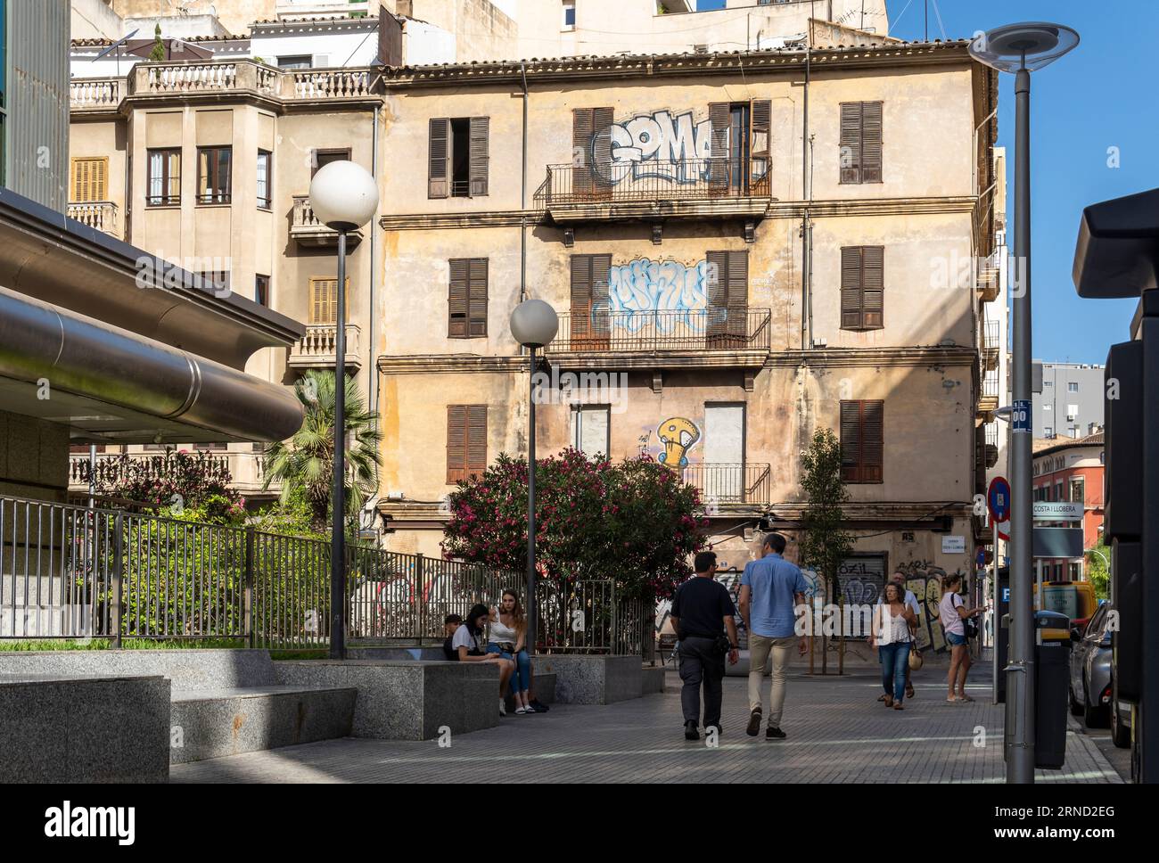 Palma de Mallorca, Spain; august 08 2023: Historic building in the ...