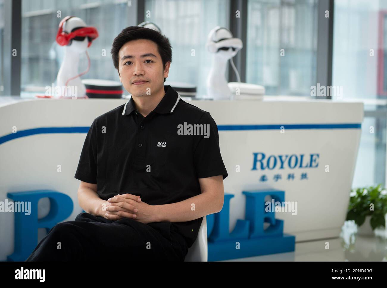 (160503) -- SHENZHEN -- Liu Zihong, founder of Royole Technology Co ...