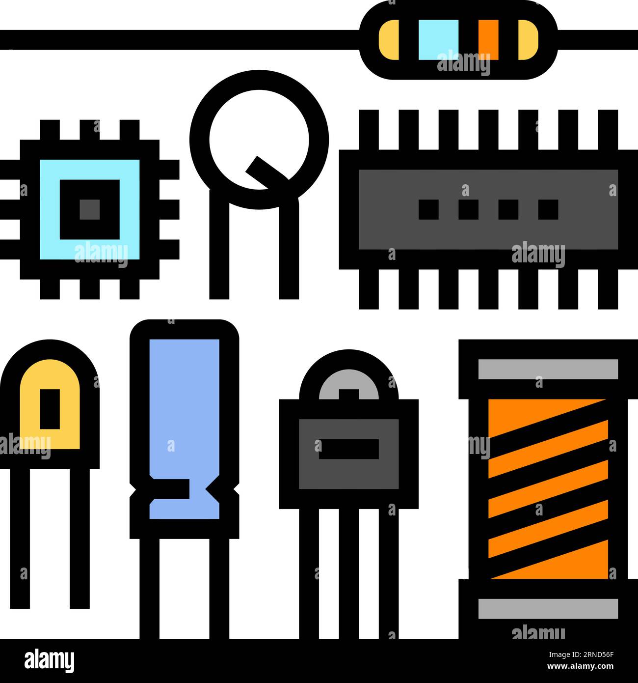 Components of ai illustration hi-res stock photography and images - Alamy