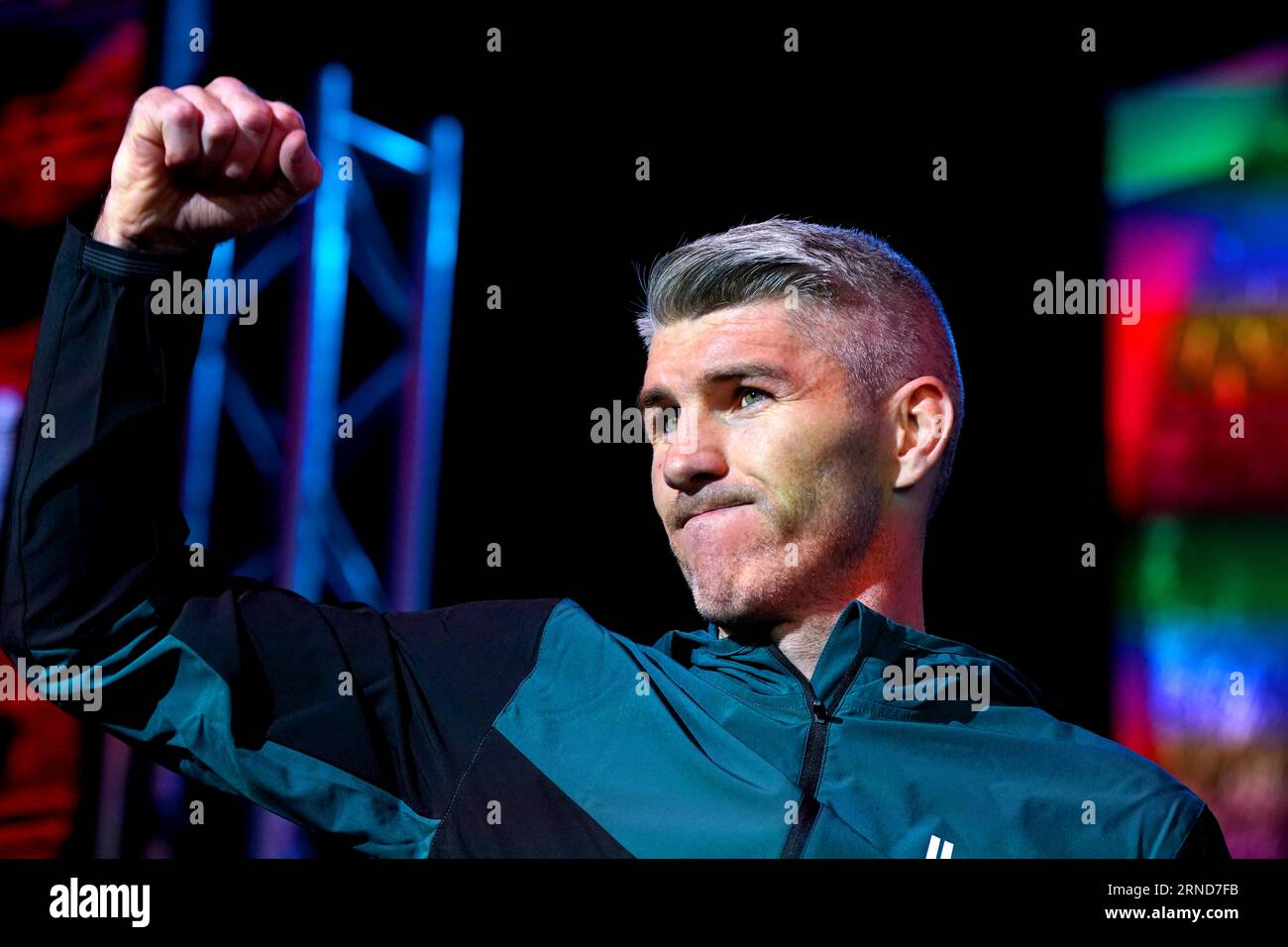 Liam Smith during a weigh-in at New Century Hall, Manchester. Picture ...