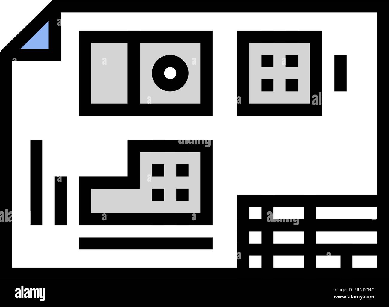 Cad drawing engine Stock Vector Images - Alamy