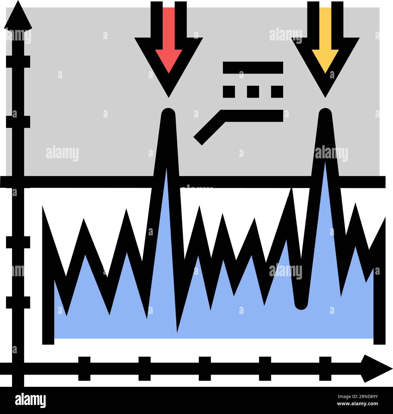 vibration analysis mechanical engineer color icon vector illustration ...