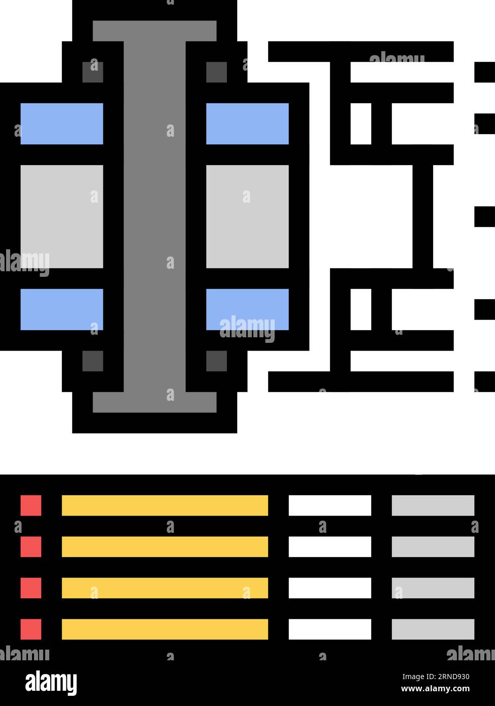 tolerance analysis mechanical engineer color icon vector illustration ...