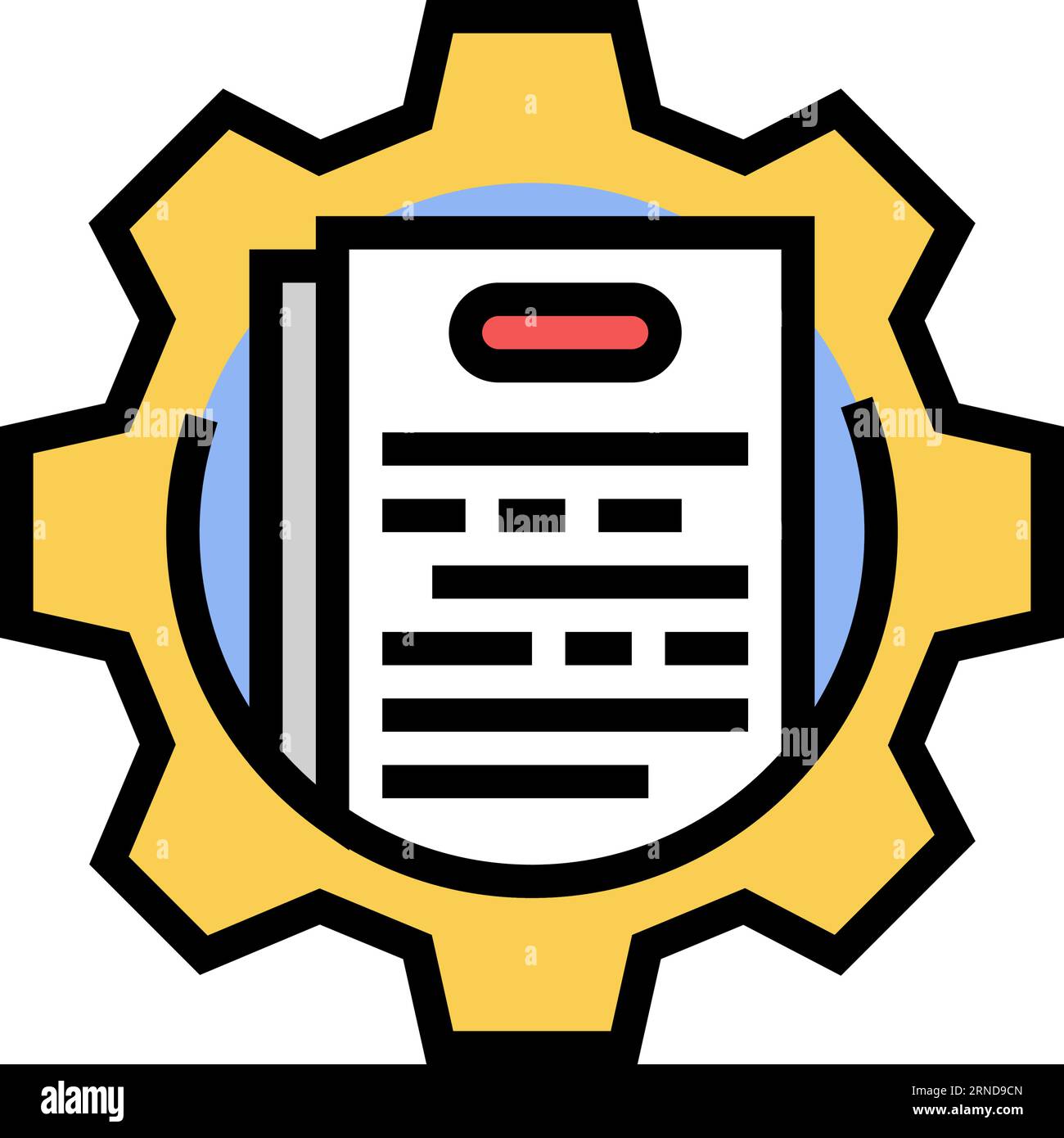 technical writing mechanical engineer color icon vector illustration ...