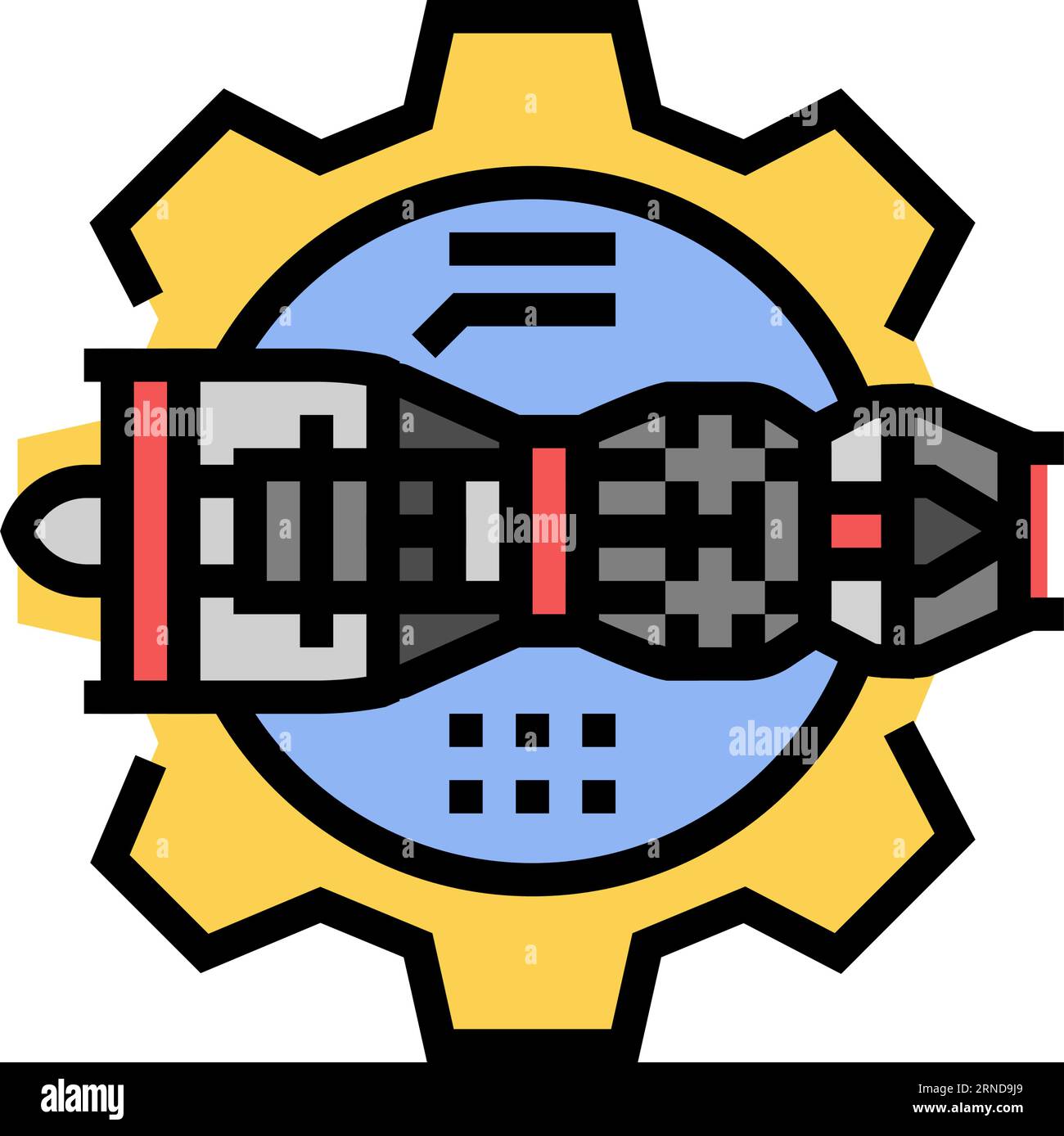 aerospace engineering mechanical engineer color icon vector ...