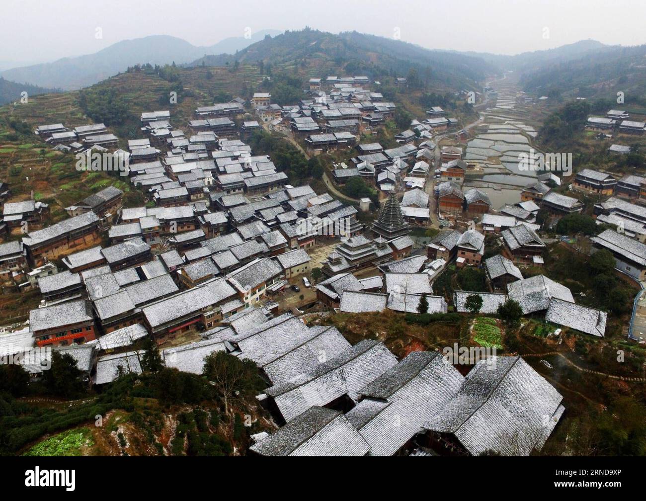(160512) -- SANJIANG, May 12, 2016 -- This photo taken with unmanned ...