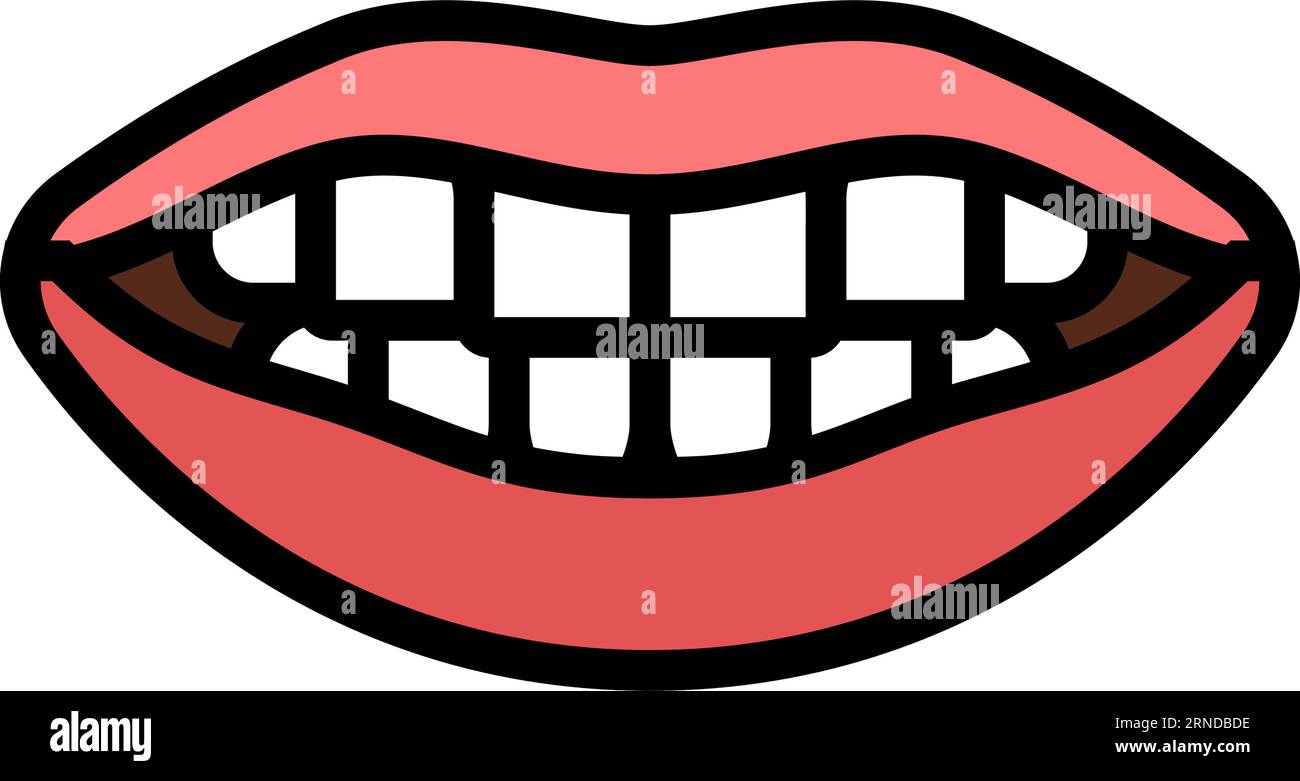 c d g k n s t x y z letter mouth animate color icon vector illustration ...