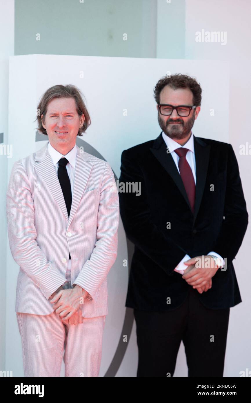Venice, Italy. 01st Sep, 2023. Wes Anderson and Barney Pilling ...