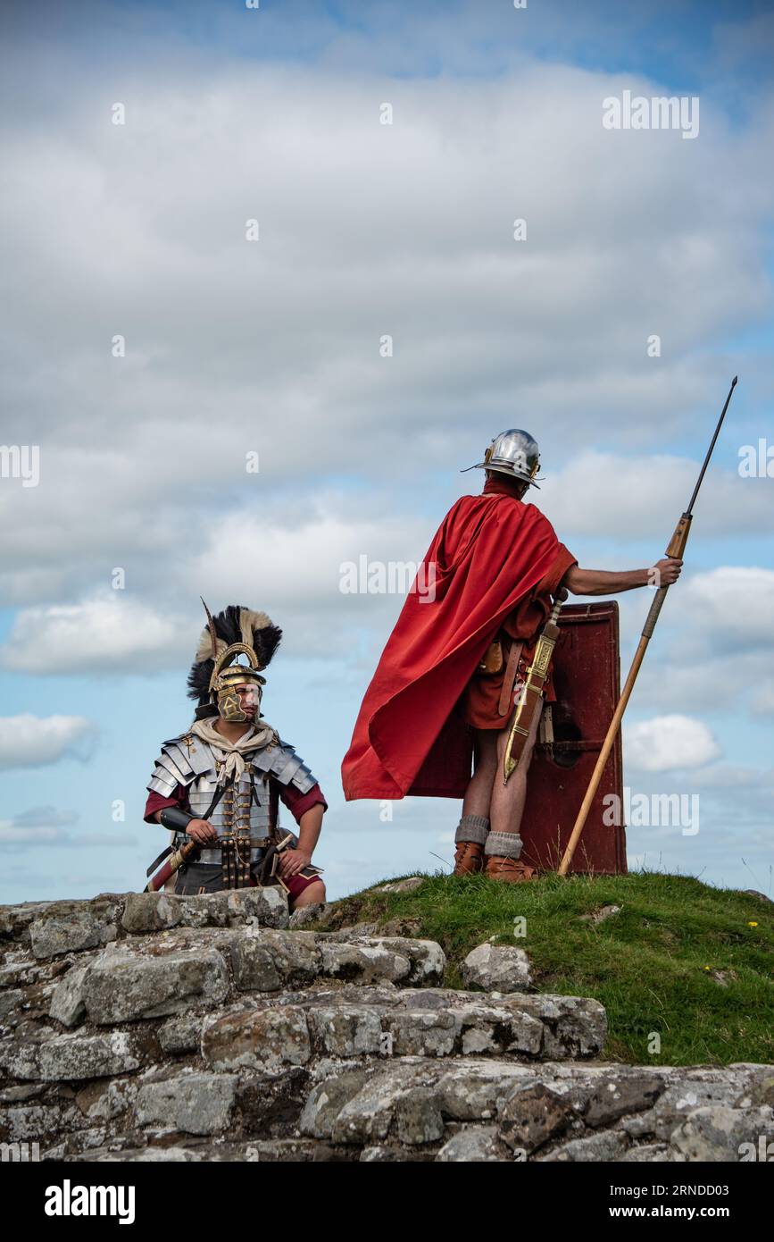 Centurion and sentry at Hadrians Wall Live! - The Big Roman Soldier ...