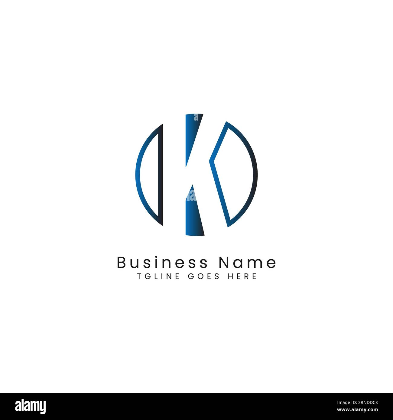 Letter K logo, Round shape symbol, Digital, Technology, Media, Cutout ...