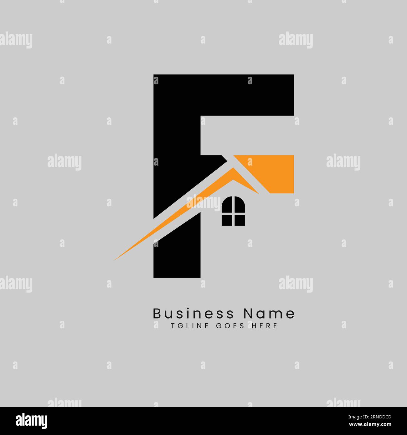F Letter Real Estate Logo, Vector illustration Template Concept Design ...