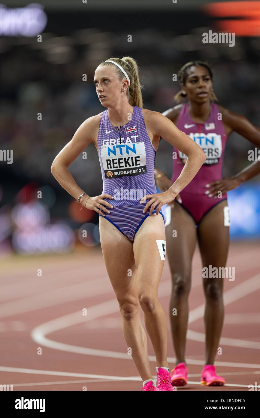 Jemma Reekie participating in the 800 meters at the World Athletics ...