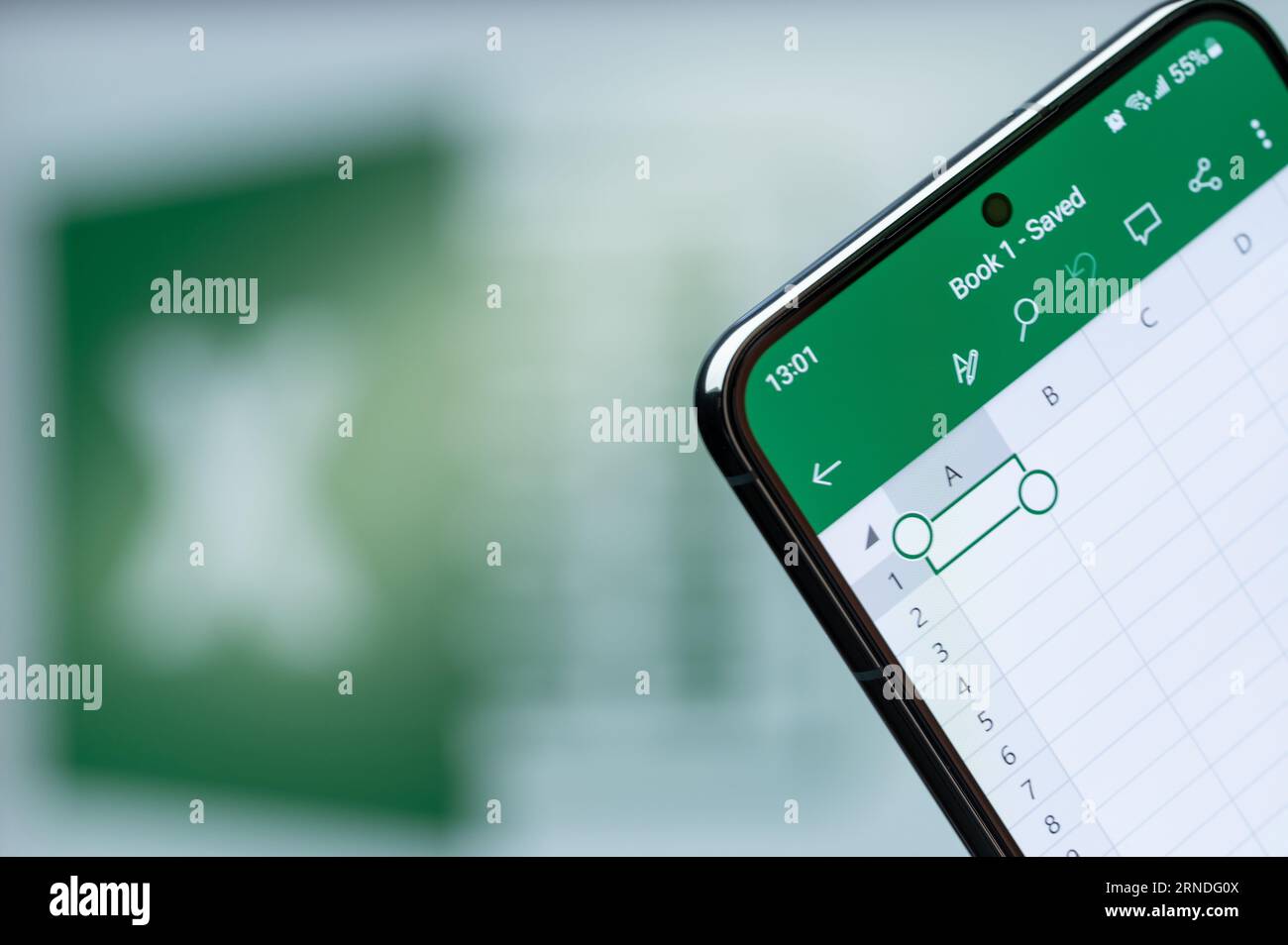 New York Usa August 20 2023 Header Of Microsoft Excel Mobile App On Smartphone Screen Macro