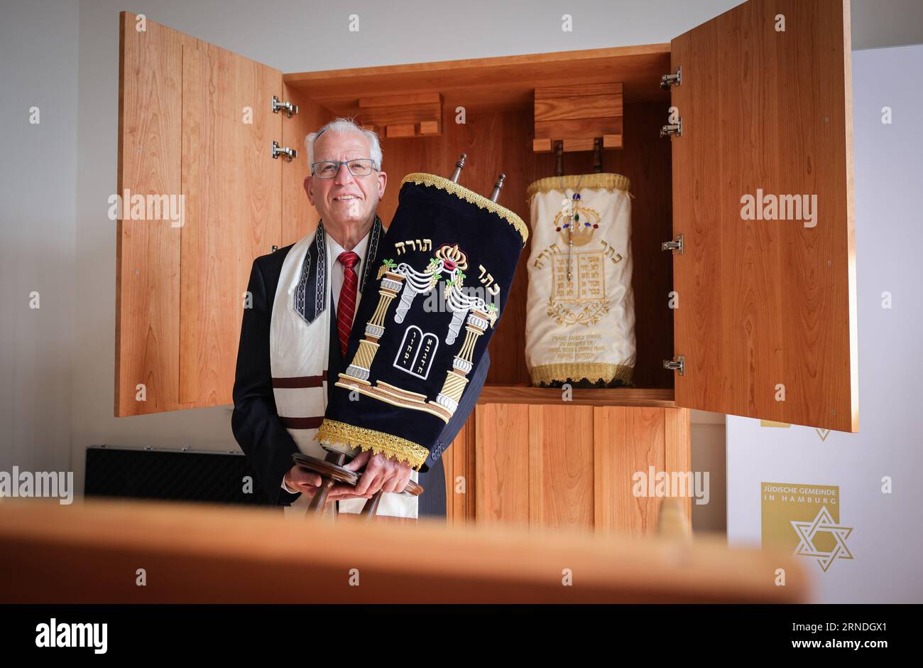 Hamburg, Germany. 01st Sep, 2023. Gabor Lengyel, rabbi of the Reform ...