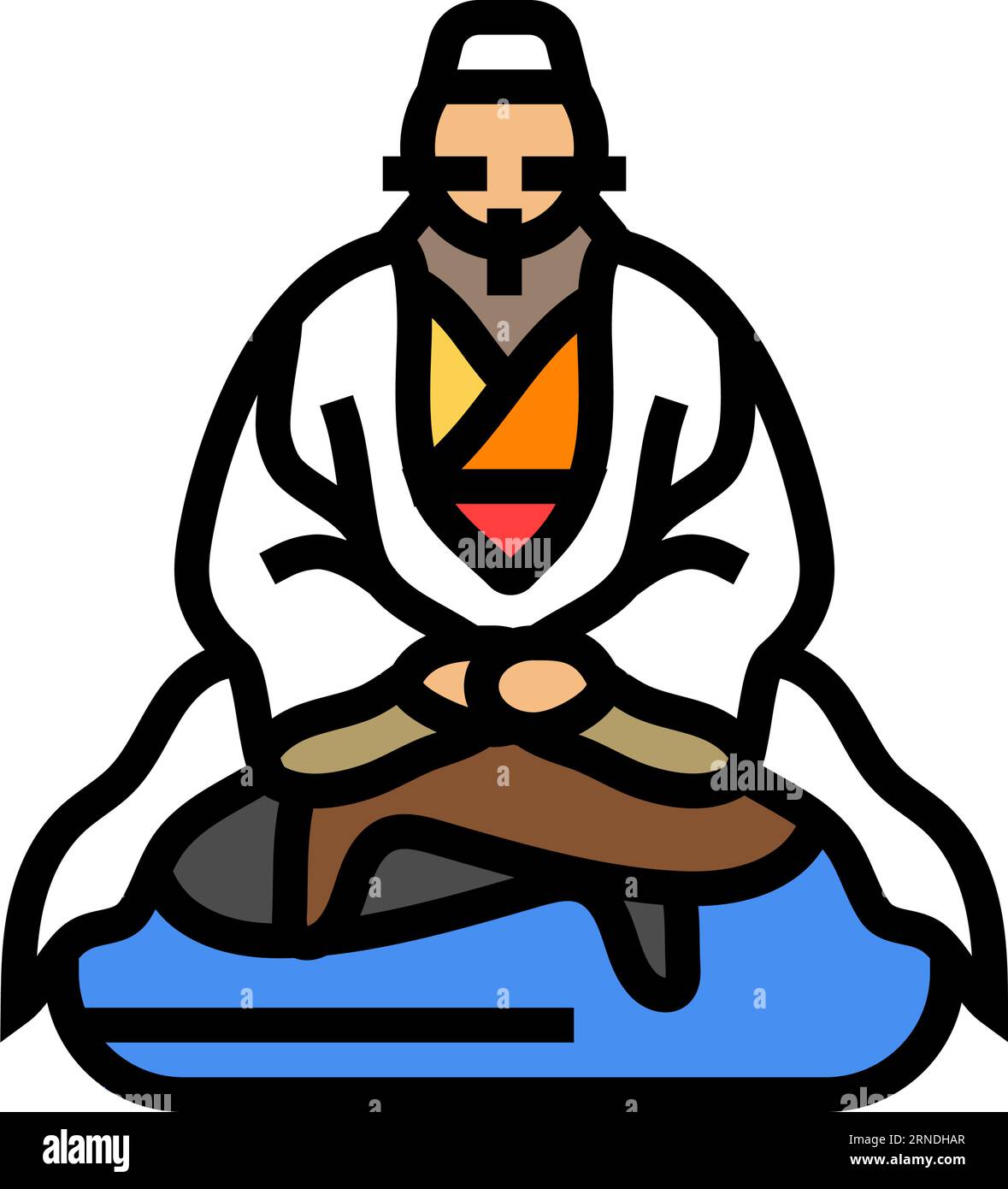 jade emperor taoism color icon vector illustration Stock Vector Image ...