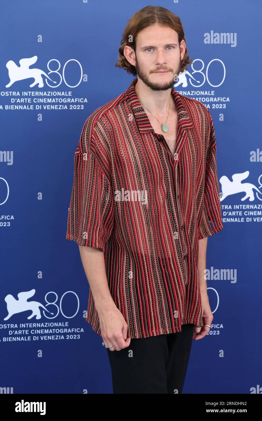 Lido Di Venezia, Italy. 01st Sep, 2023. Simon Bennebjerg attends a ...
