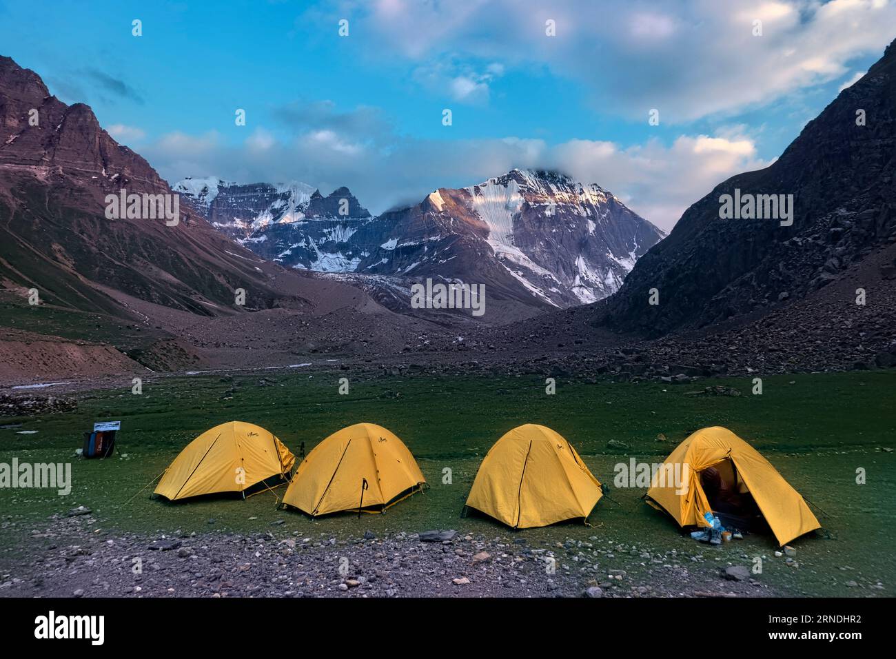 Denora camp before the Lomvilad Pass, Warwan Valley, Pir Panjal Range ...