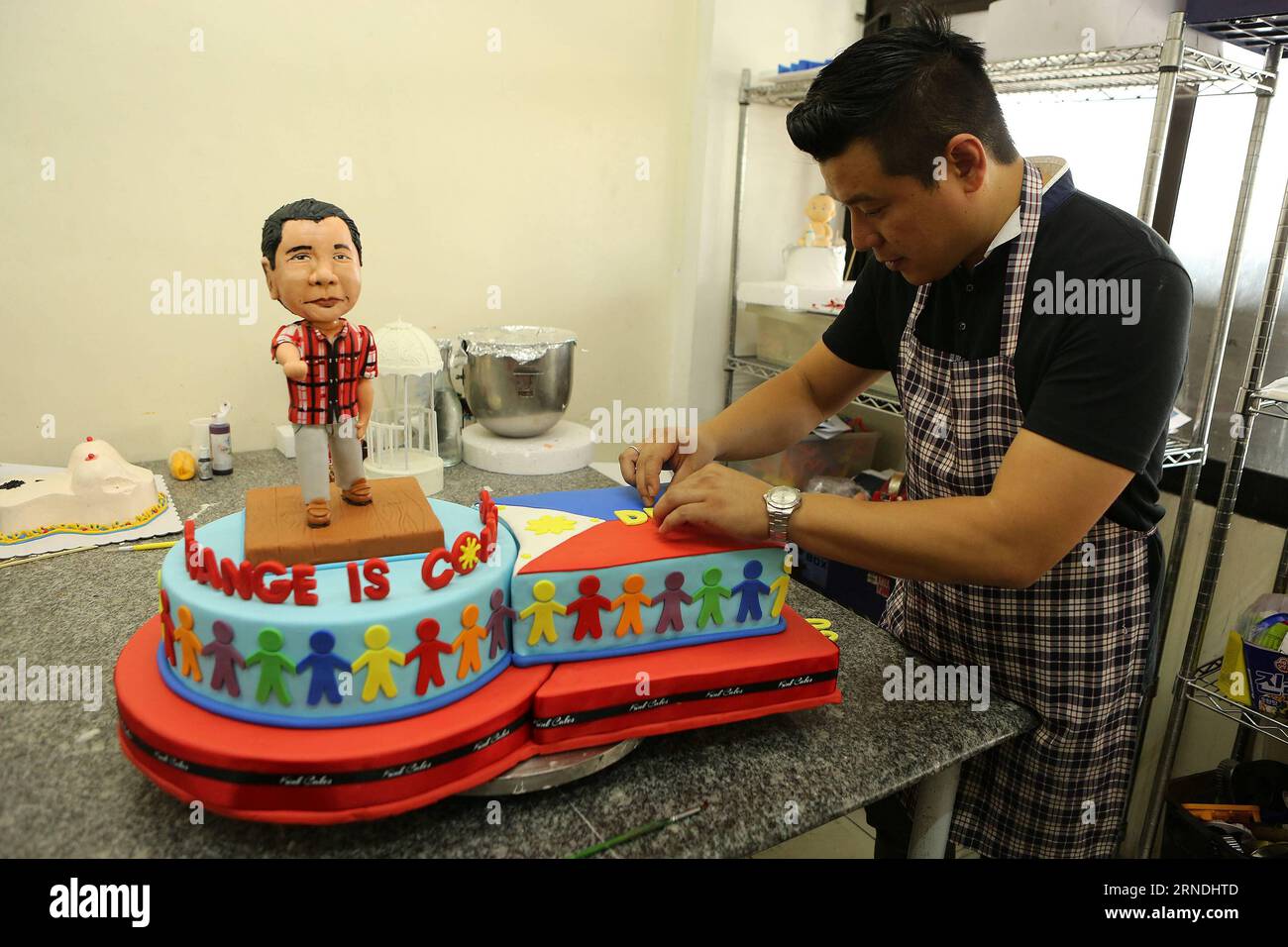 (160521) -- QUEZON CITY, May 21, 2016 -- Bakeshop owner Tristan Carlos ...