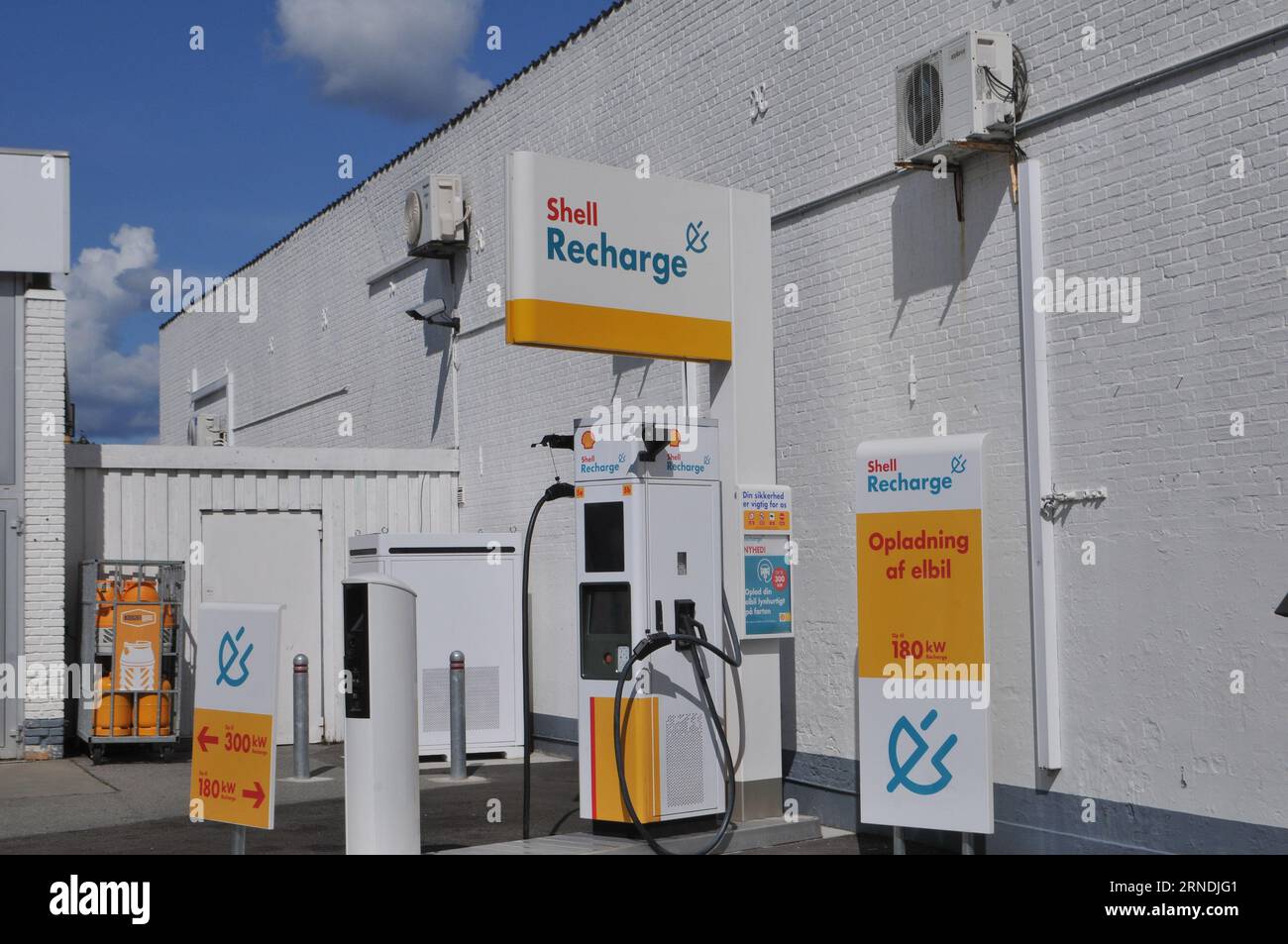 Kastrup/Copenhagen/Denmark/01 September 2023/.Shell petrol station of ...