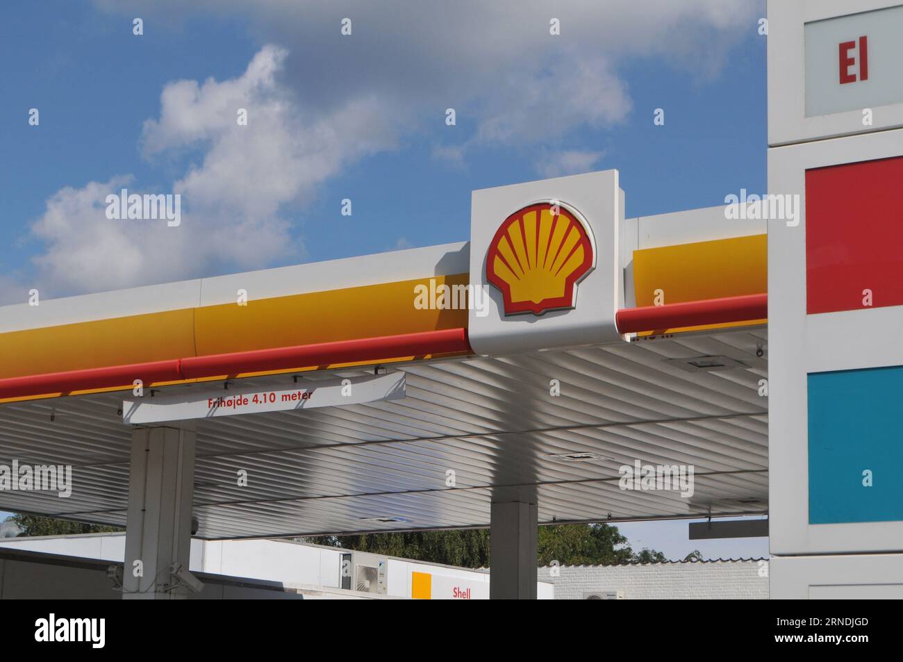 Kastrup/Copenhagen/Denmark/01 September 2023/.Shell petrol station of ...