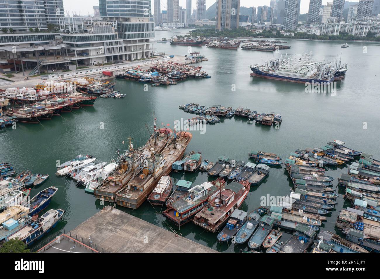 Shenzhen. 1st Sep, 2023. This aerial photo taken on Sept. 1, 2023 shows ...