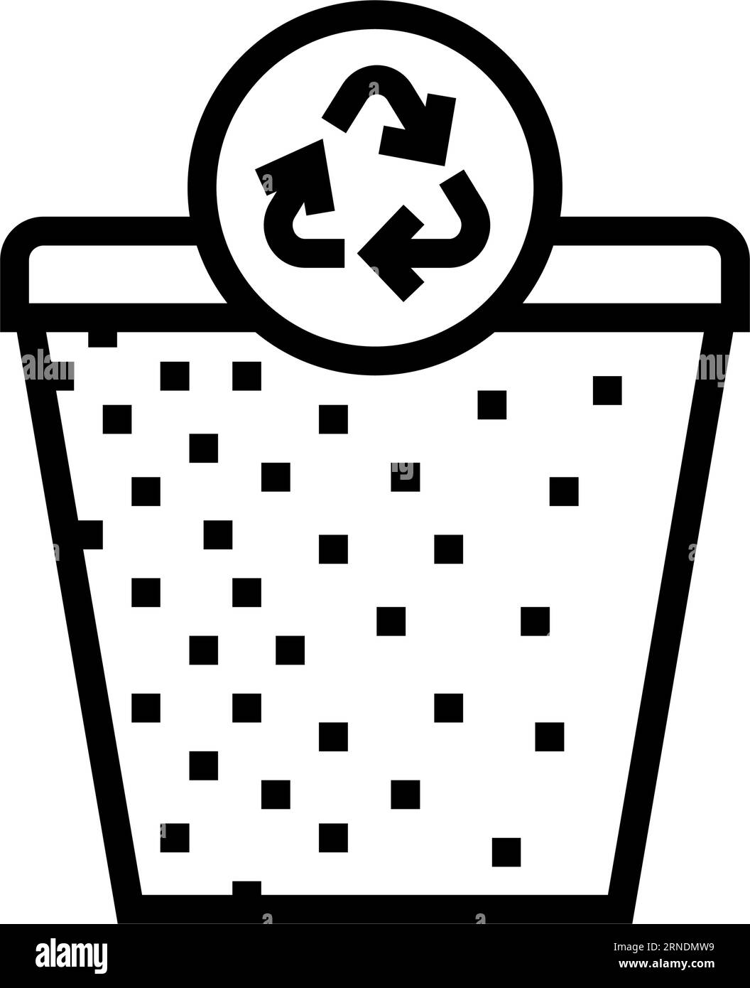 biodegradable materials environmental line icon vector illustration ...
