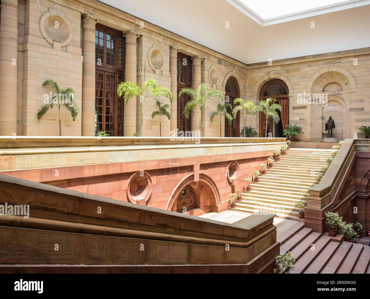Photo taken on May 22, 2016 shows the central courtyard of the ...