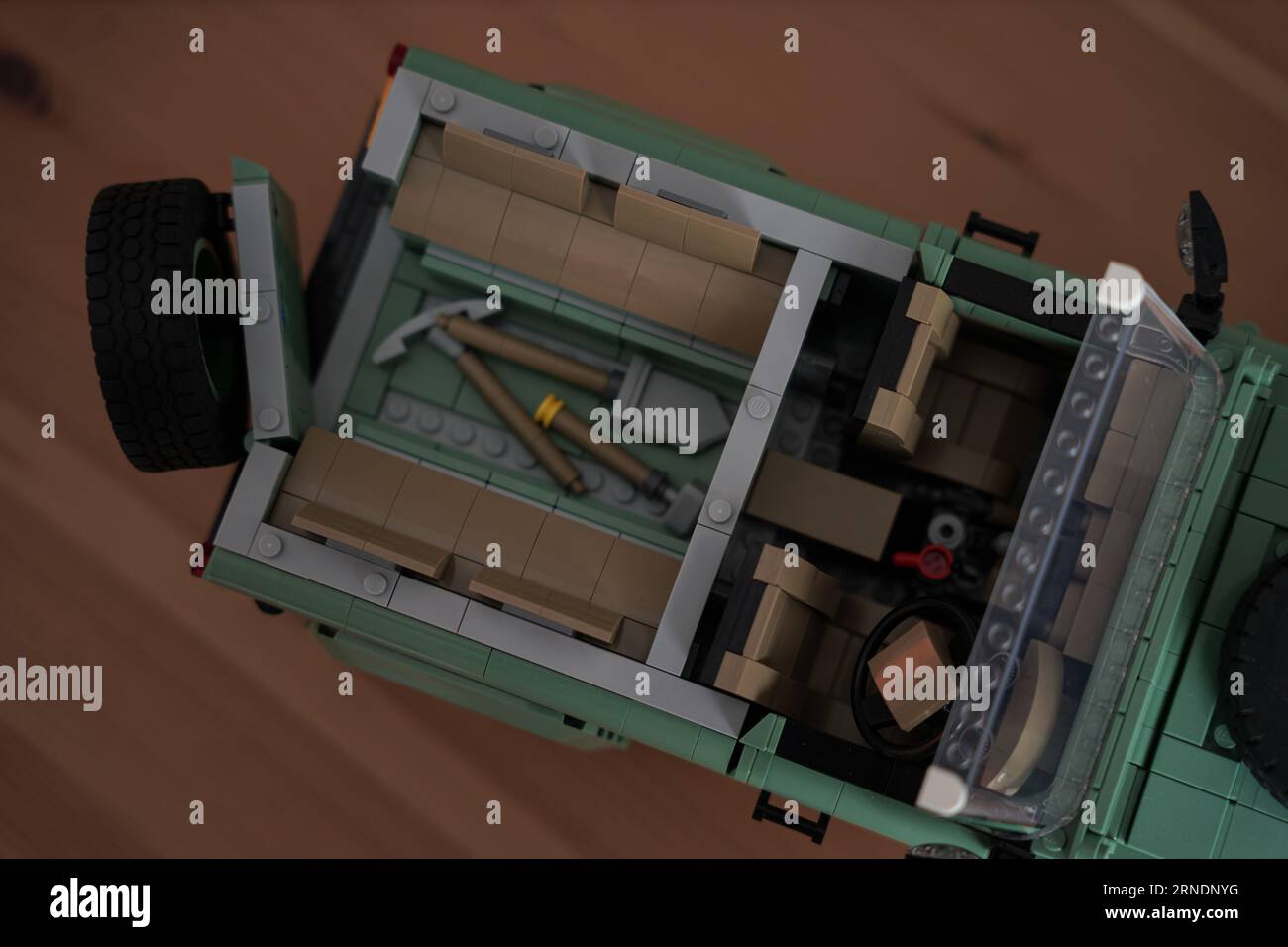 Lego Defender,Land Rover Classic Defender 90. Green car lego with ...