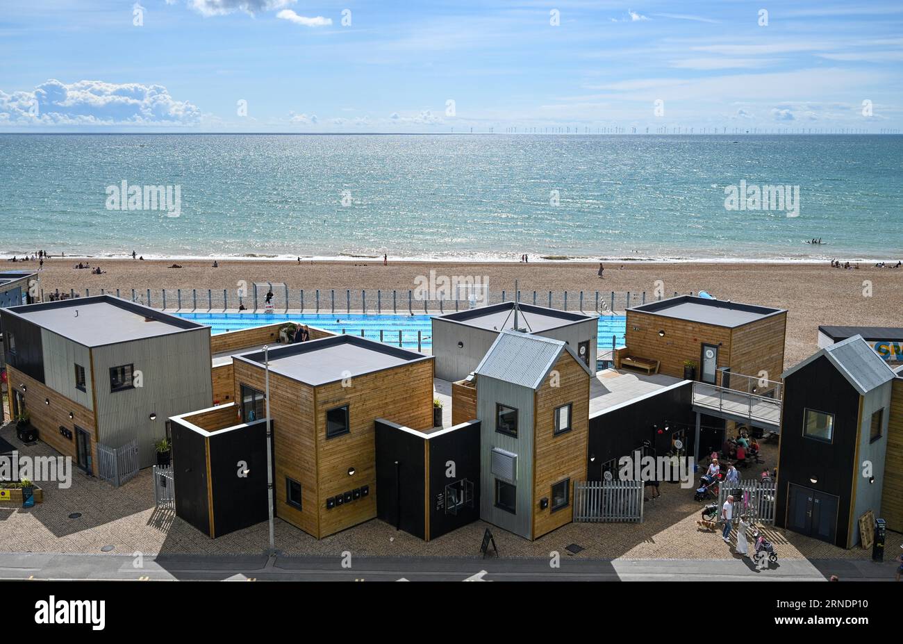The Sea Lanes outdoor swimming pool complex on Brighton seafront ...